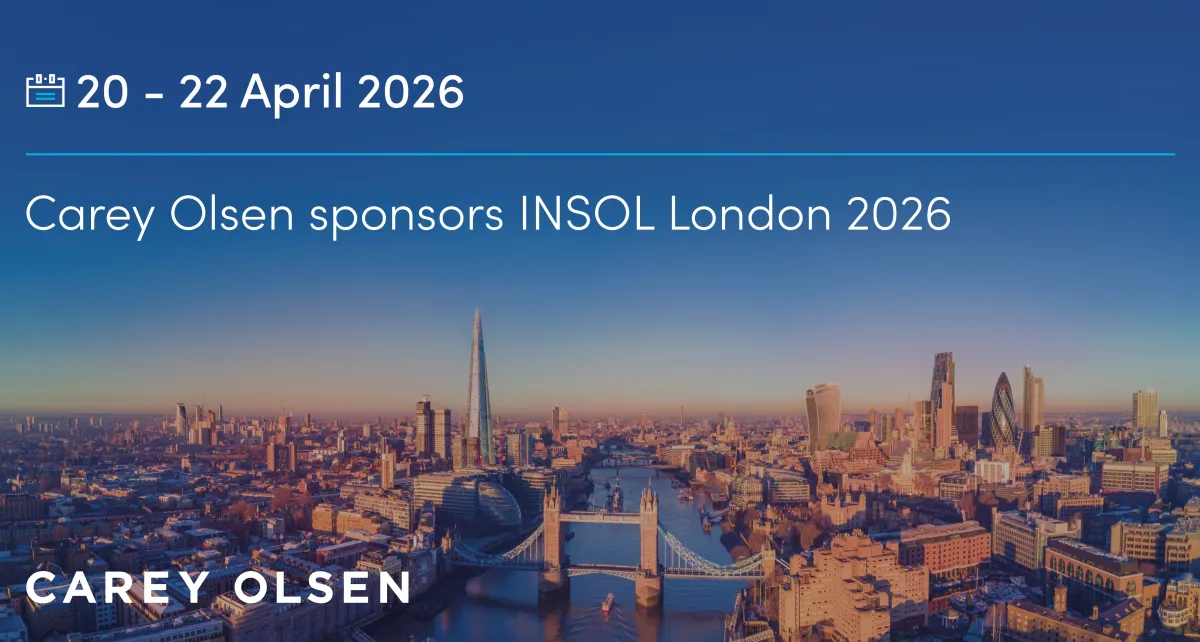 Carey Olsen sponsors INSOL London 2026 | Carey Olsen